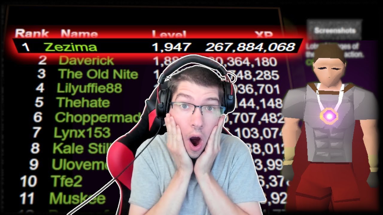 Reaction! The Most Famous Runescape Player | Zezima - YouTube