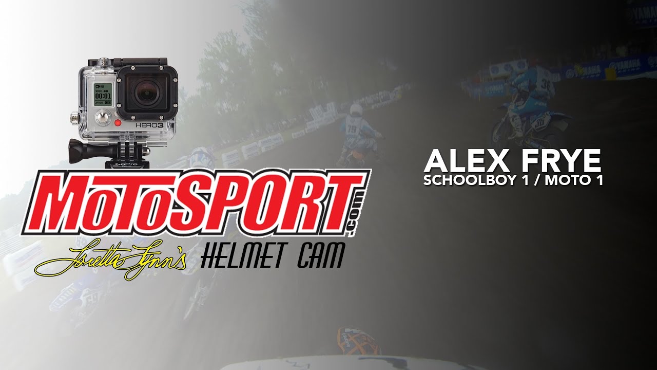 HELMET CAM: Alex Frye - Schoolboy 1 / Moto 1 (Loretta Lynn's) - YouTube