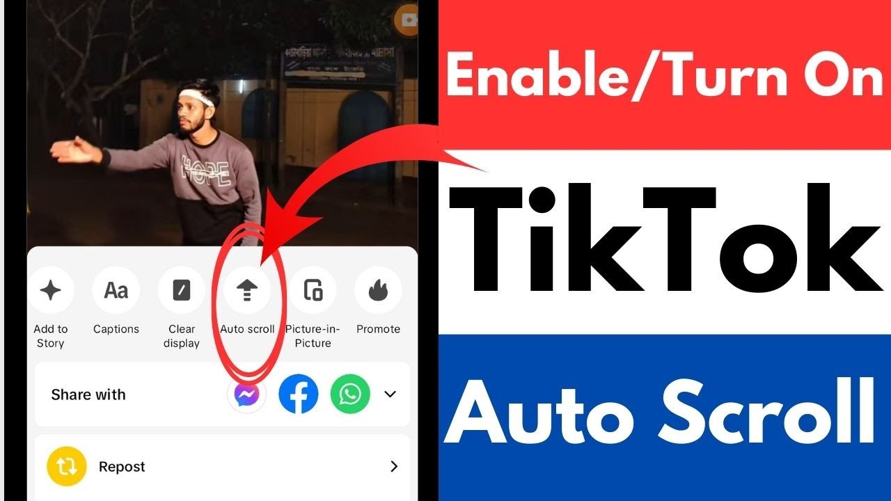 How To Turn On TikTok Auto Scroll | Enable TikTok Auto Scroll - YouTube