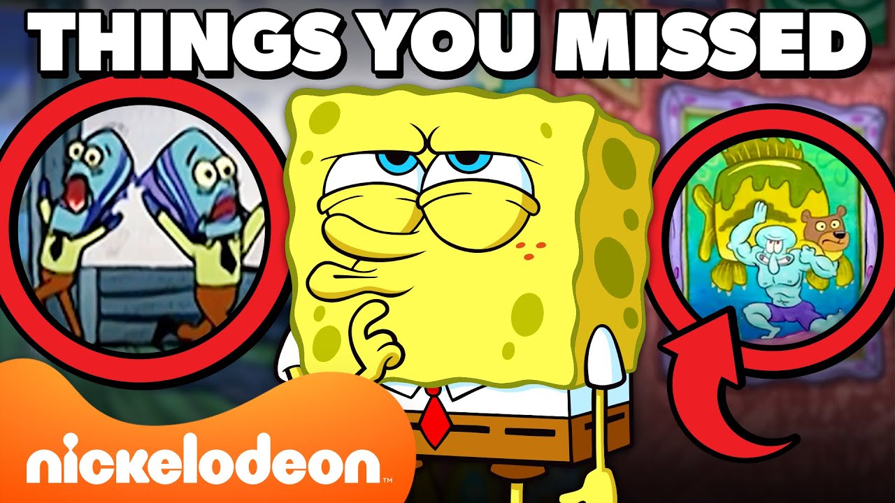 30 MINUTES Of SpongeBob Easter Eggs & Things You Missed 👀 | Nicktoons ...