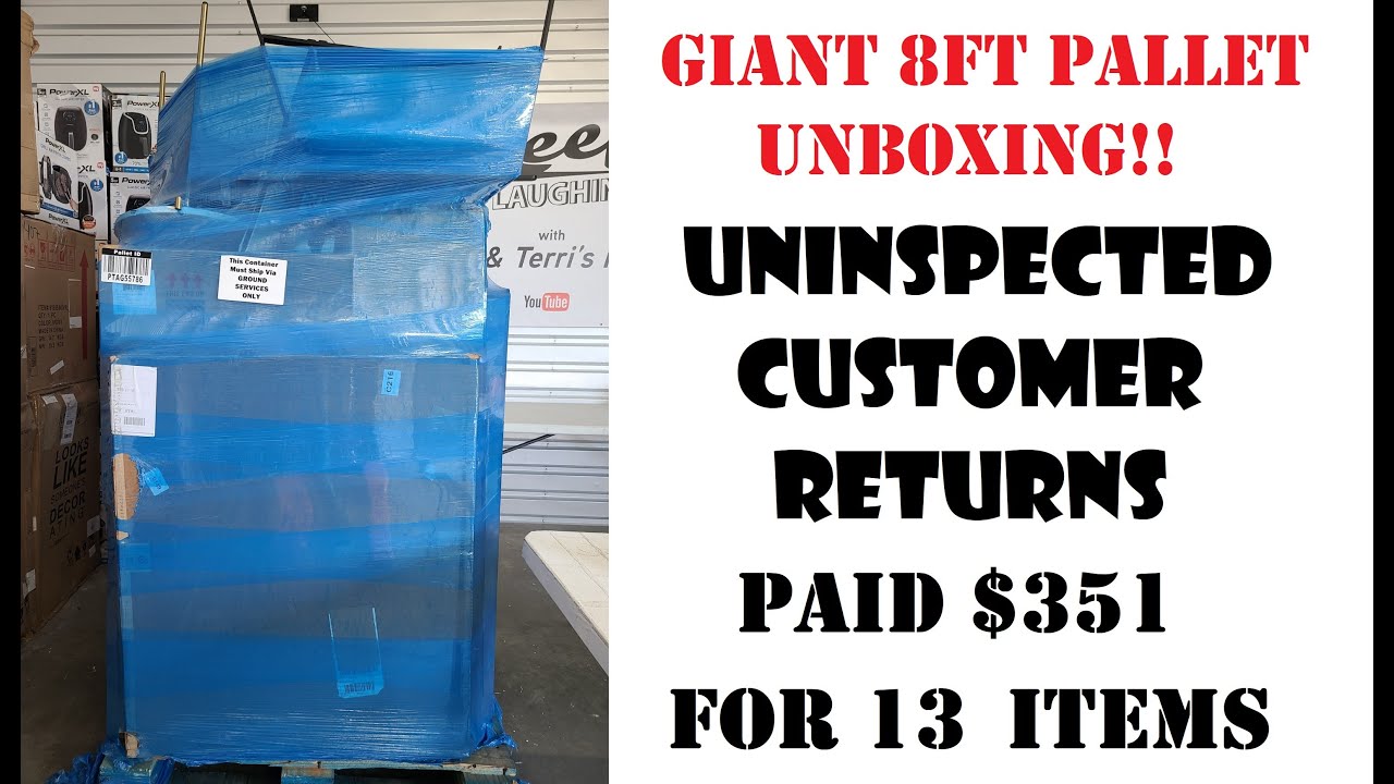 WOW! This GIANT 8ft PALLET had some fun & unexpected items | Watch this ...