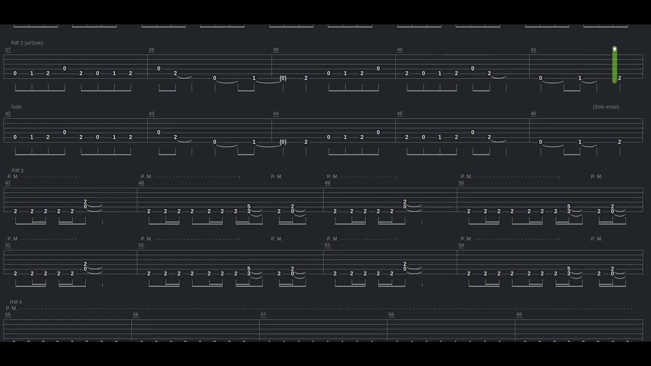 Nightmare Be Thy Name Tab by Mercyful Fate + Guitar only + Guitar tab ...