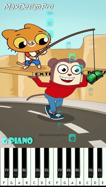 Max and Simba @simb Running With Bigger And Bigger Pizza Box IB @MrBeast Piano Tutorial - YouTube