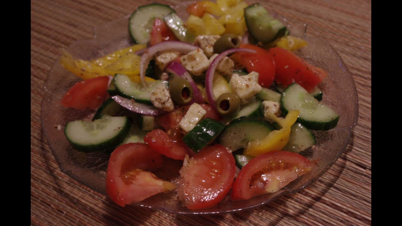 Easy Greek Salad Recipe - YouTube