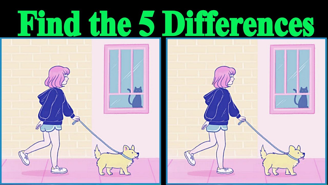 😊Find the 5 differences & spot it👉 out : The Ultimate Difference Test ...