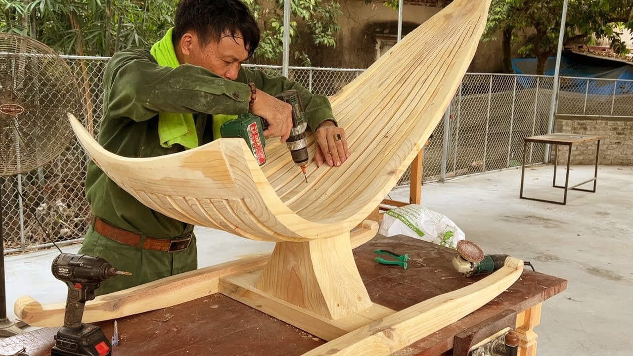 Incredible Modern Woodworking ideas // Build A Modern Style Chair - YouTube