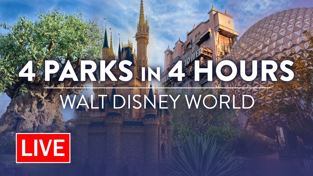 LIVE: 4 Parks In 4 Hours | Walt Disney World Live Stream - YouTube