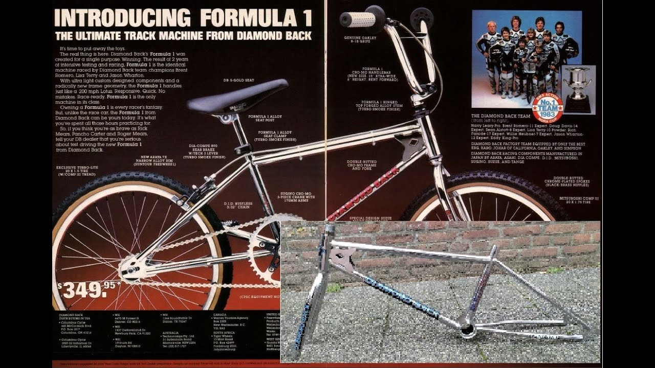 1984 Diamond Back Formula One vintage old school BMX - YouTube