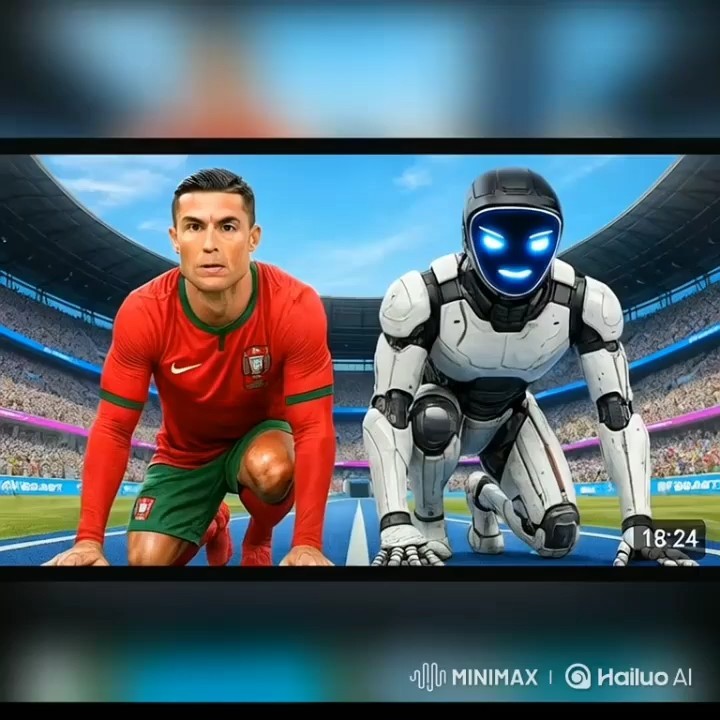 Ronaldo Races Against a Robot — The Result Is Amazing!" - YouTube