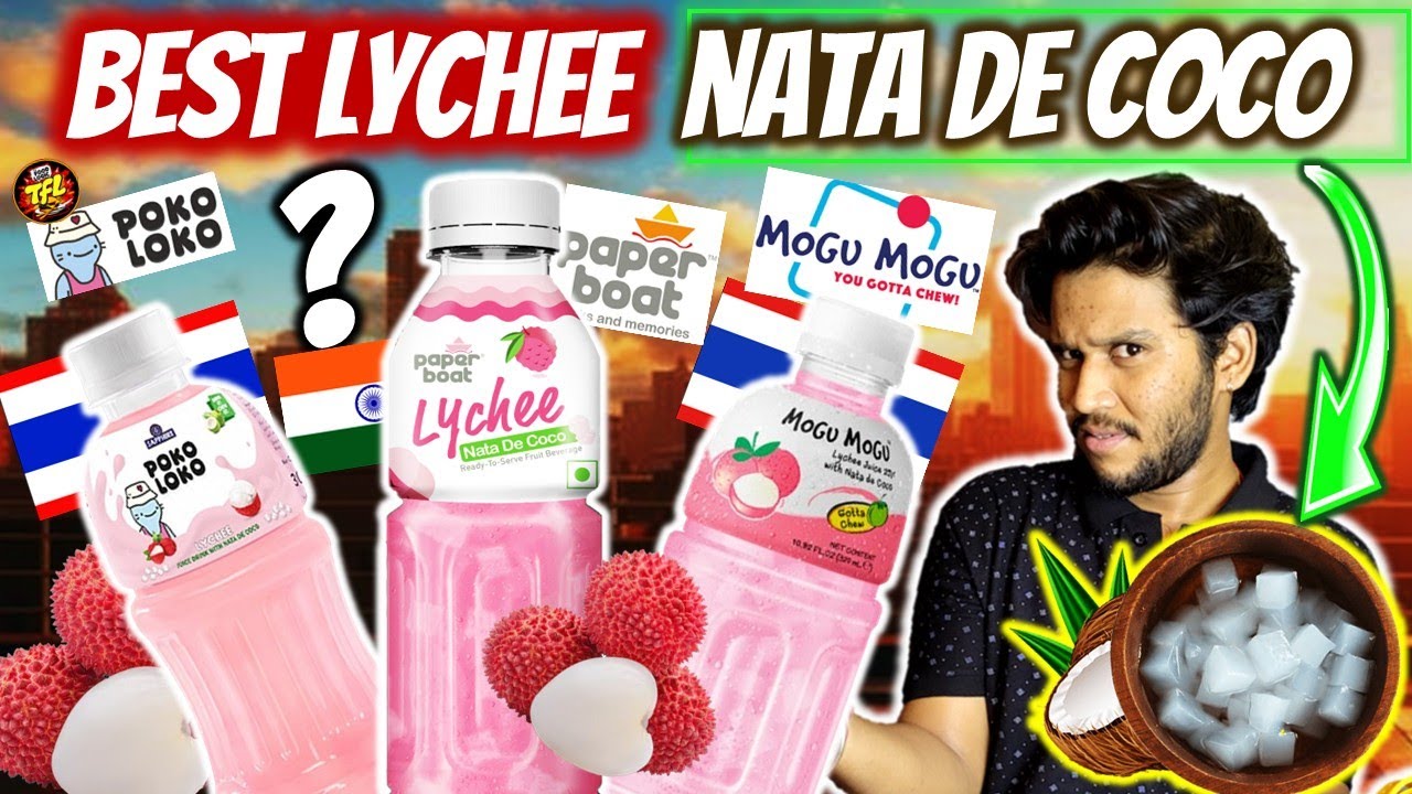 We Found the Best LYCHEE Drink in India!? 🍒😍 PRAN vs Mogu Mogu vs Paper ...