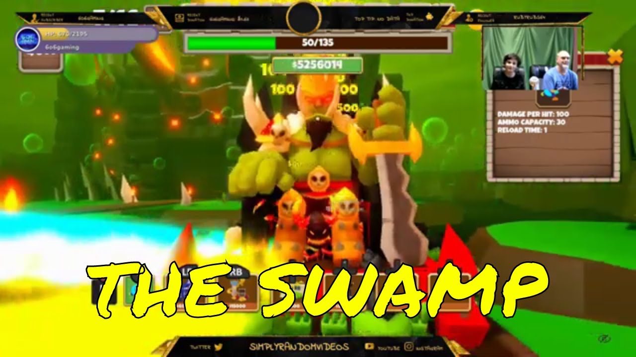 ROBLOX WORLD DEFENDERS CAN WE BEAT THE BOSS OF THE SWAMP the 3 STAR ...
