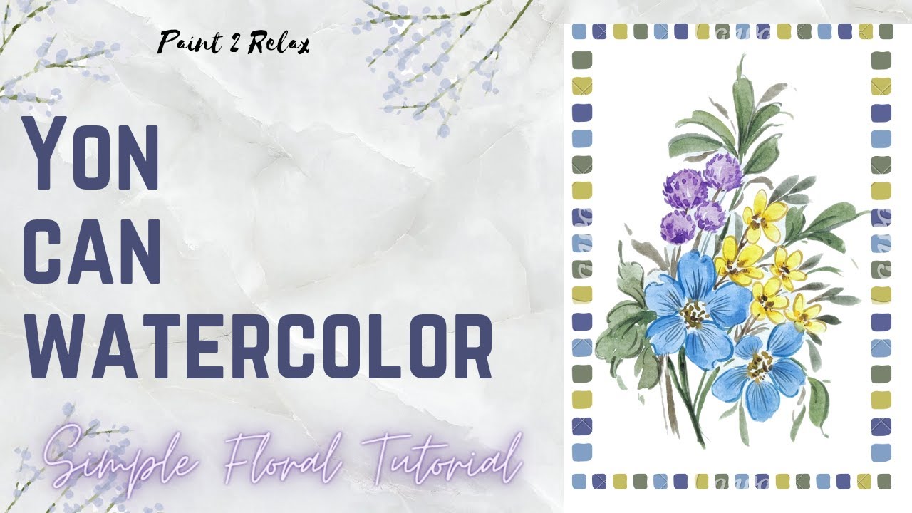 How to Draw Beautiful Floral Bunch -Watercolor Painting Tutorial ...