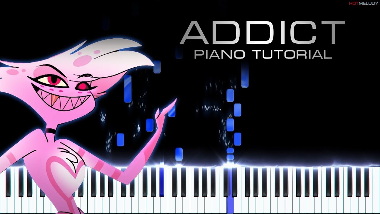 ADDICT - HAZBIN HOTEL | Piano Cover, Instrumental Karaoke, Remix - YouTube