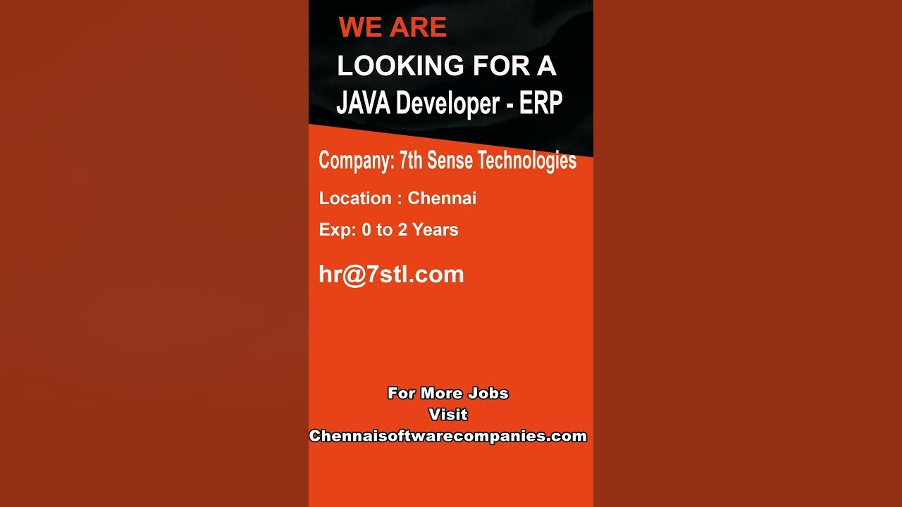 Job Openings | Java Developer | Jobs for Freshers | IT Jobs - YouTube