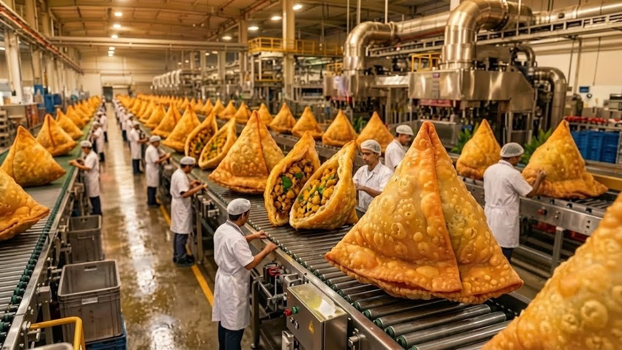 Inside the Mega Samosa Factory: How Samosas Are Made in Factory (The ...