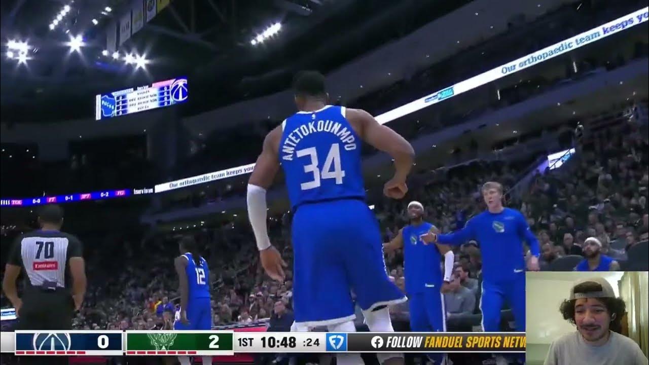 GIANNIS... OMG!!! Reacting To Washington Wizards vs. Milwaukee Bucks Full Game Highlights | NBA ...