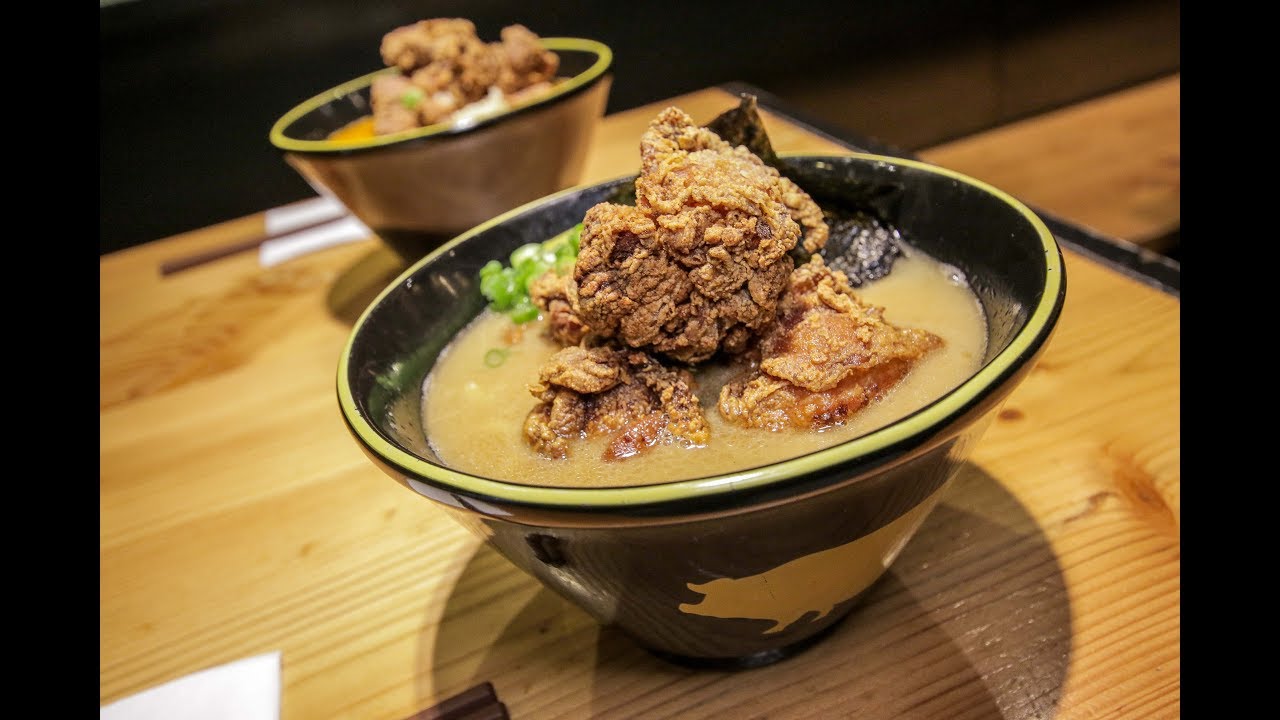 Kinton Ramen in Toronto has fried chicken ramen - YouTube