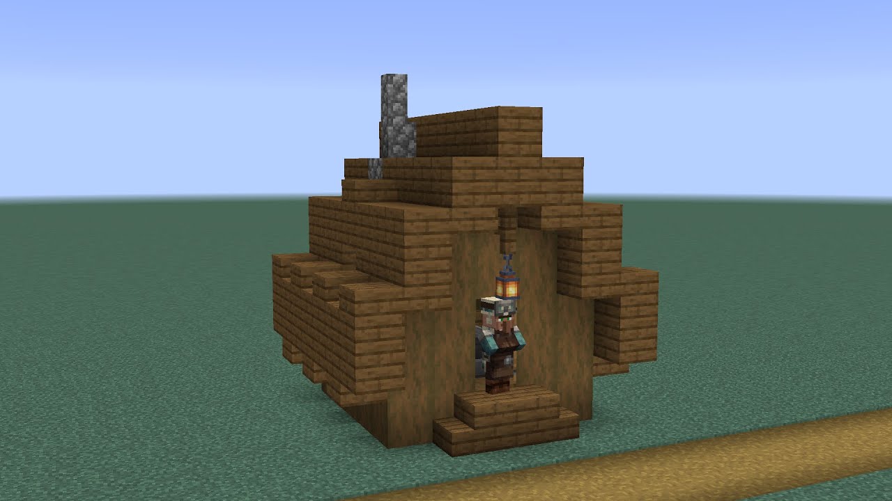 How to build a Minecraft Village Armorer House 2 (1.14 snowy tundra ...