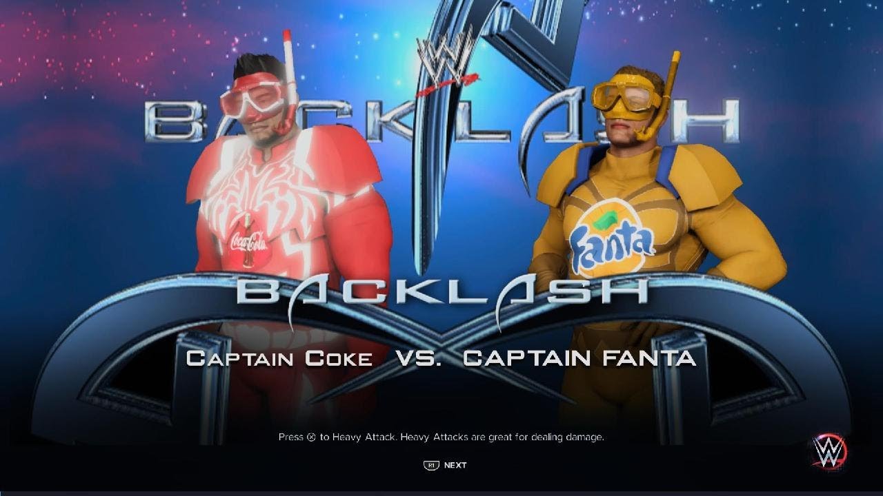 WWE 2K23 Captain Coke Vs Captain Fanta - YouTube