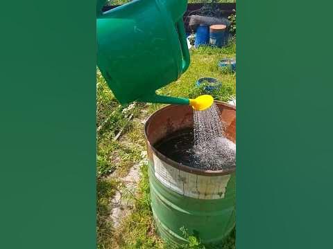 Без насоса полив грядок из бочки своими руками #diy #tool #самоделка ...