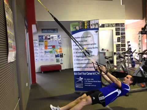TRX Supine Row - YouTube