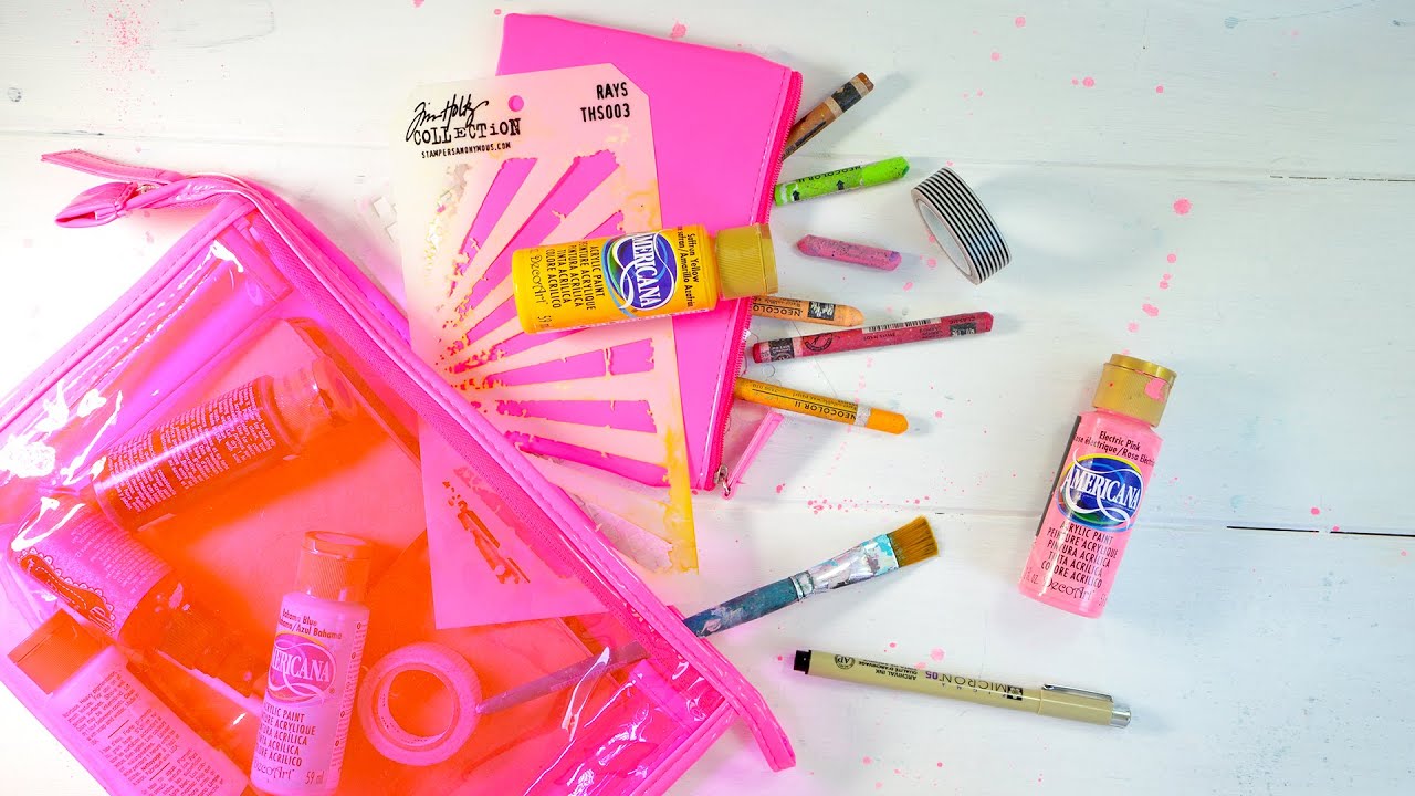 Art Journal Supply Bag - Art Journaling On Holiday/Vacation - YouTube