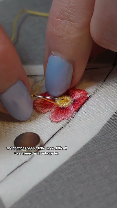 Trying to improve my shading skills #embroiderydesigns #embroiderypatterns - YouTube