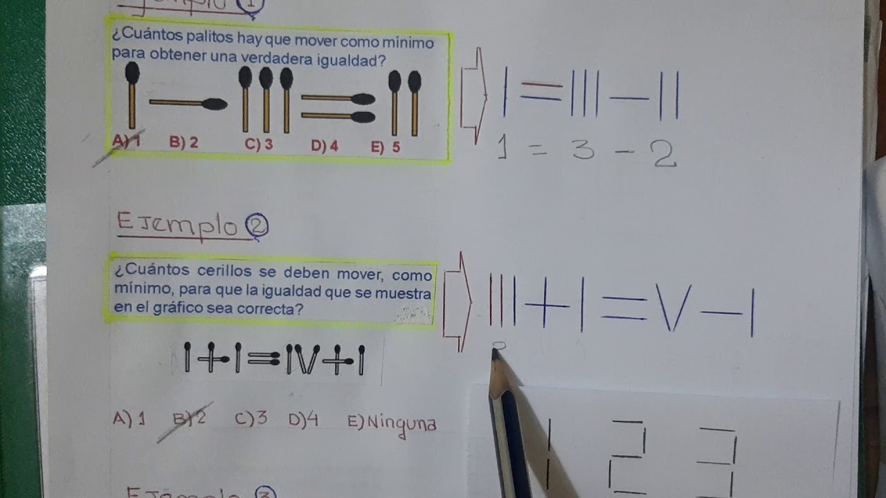 DM - RM (Razonamiento Lógico - Problemas con cerillos) - YouTube