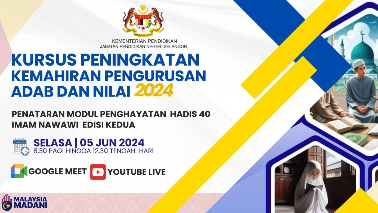 PENATARAN PENGHAYATAN HADIS 40 IMAM NAWAWI PERINGKAT NEGERI SELANGOR ...