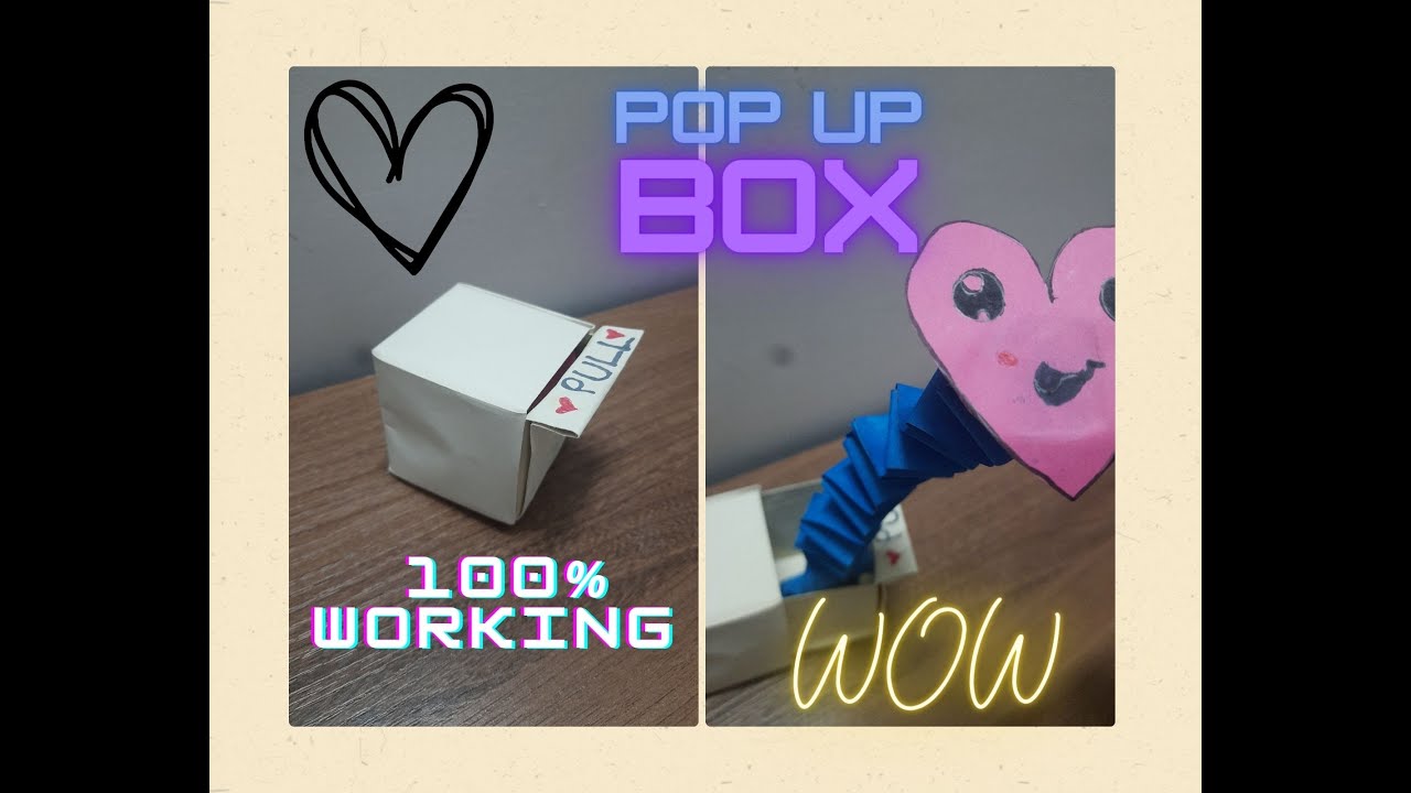 How to make DIY pop-up box / Papercraft / Gift / Origami / Suprise box ...