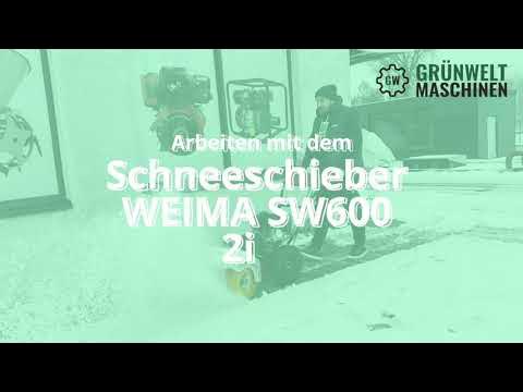 Arbeiten mit dem Schneeschieber WEIMA SW600 2in1 | WEIMA - YouTube