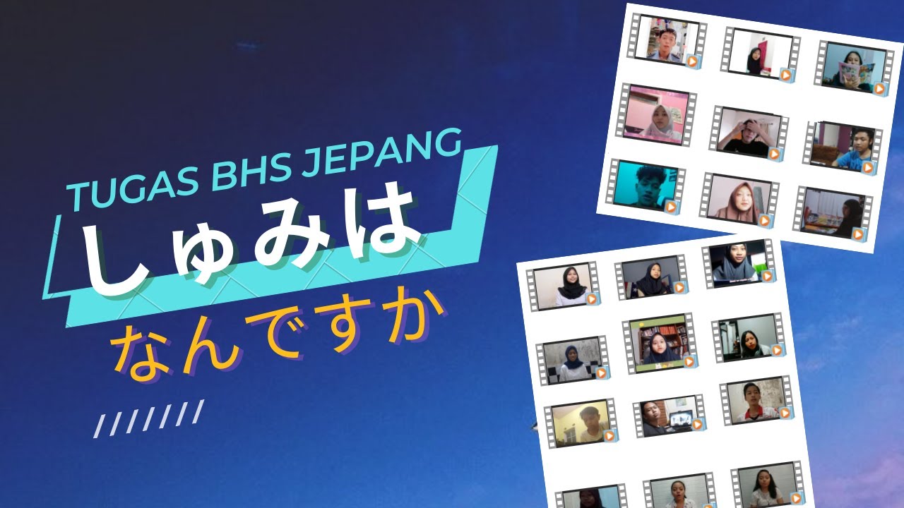 JAPANESE CLASS | SHUMI WA NAN DESUKA [VIDEO SISWA] - YouTube