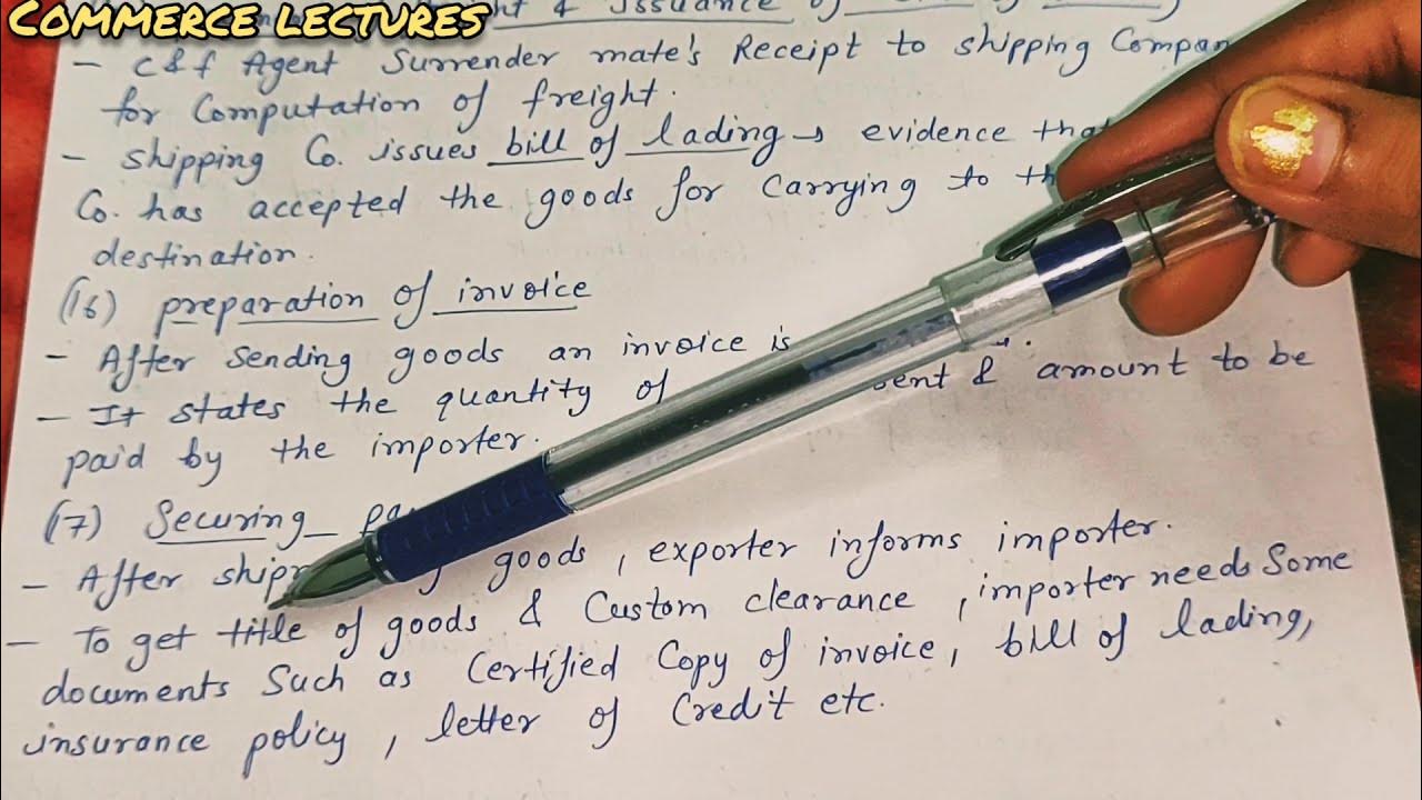 export procedure || export and import procedures & documentation ...