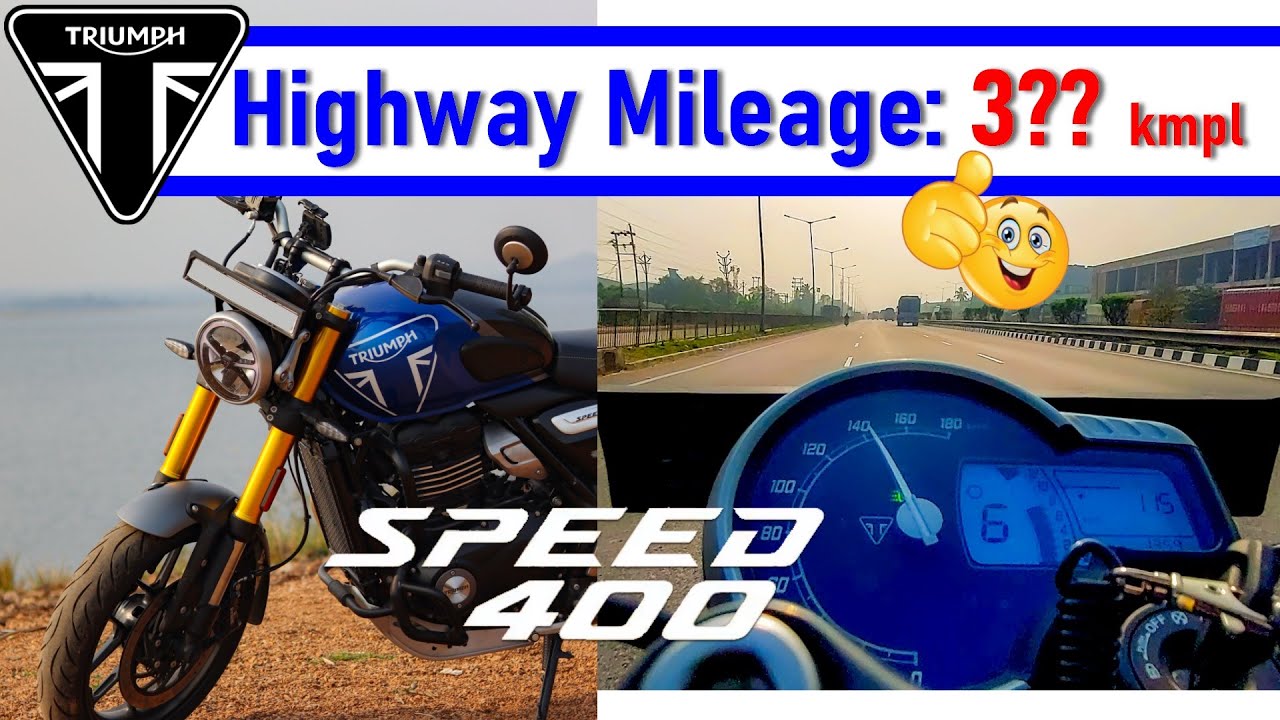 Triumph Speed 400 | Highway Mileage | triumph speed 400 mileage test # ...