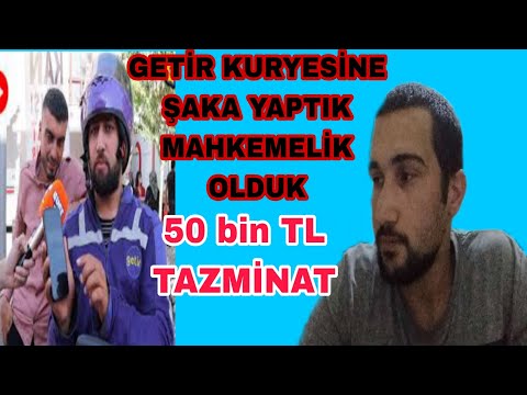 KURYEYE KORKUNÇ ŞAKA YAPTIK MAHKEMELİK OLDUK TAZMİNAT DAVASI AÇTI GETİR KURYESİNE ŞAKA TROL TROLL