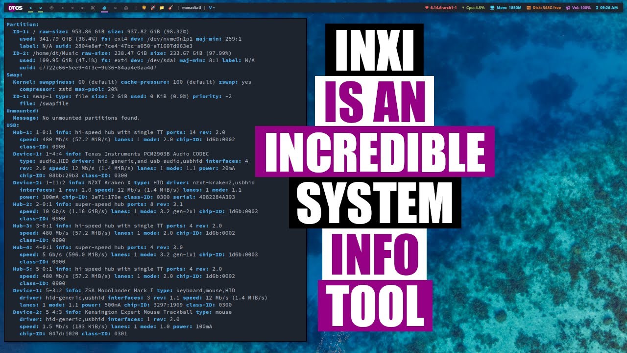 The Ultimate System Information Program (inxi) - YouTube