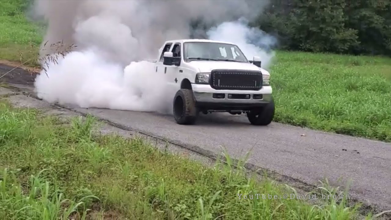Powerstroke Burnout Compilation - YouTube