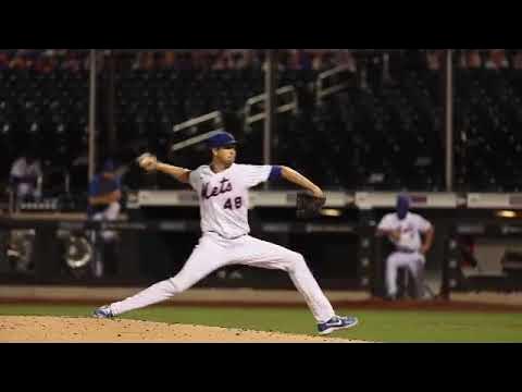 Jacob deGrom Slow Motion Pitching Mechanics (Third Base Side View) - YouTube