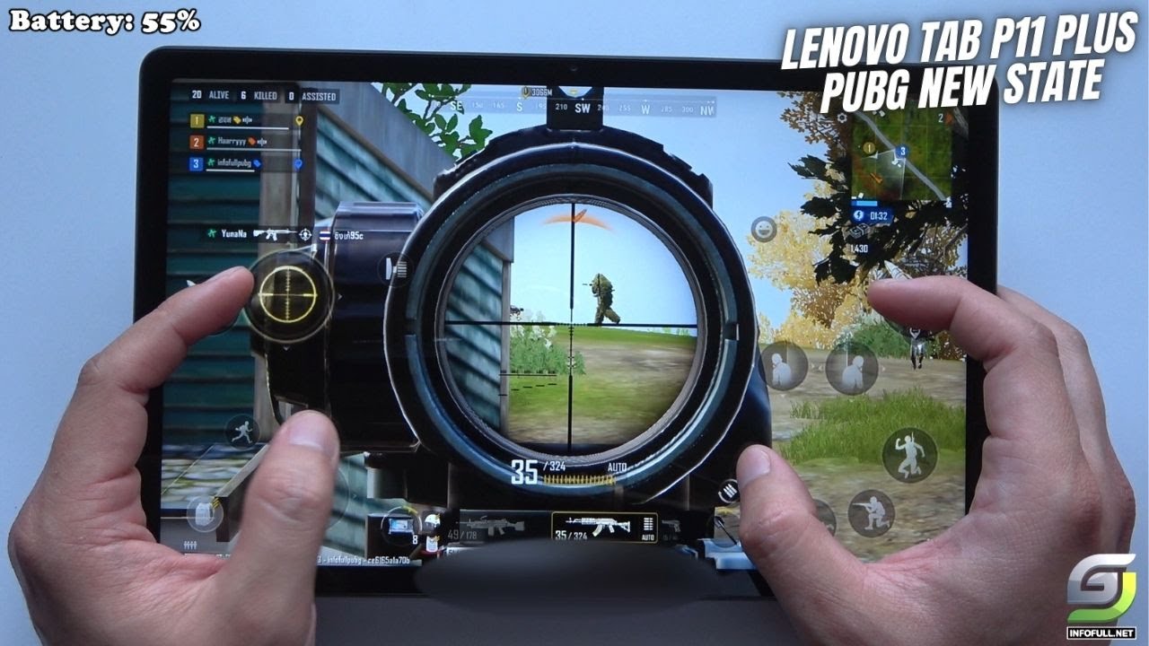 Lenovo Tab P11 test game Plus PUBG New State - YouTube