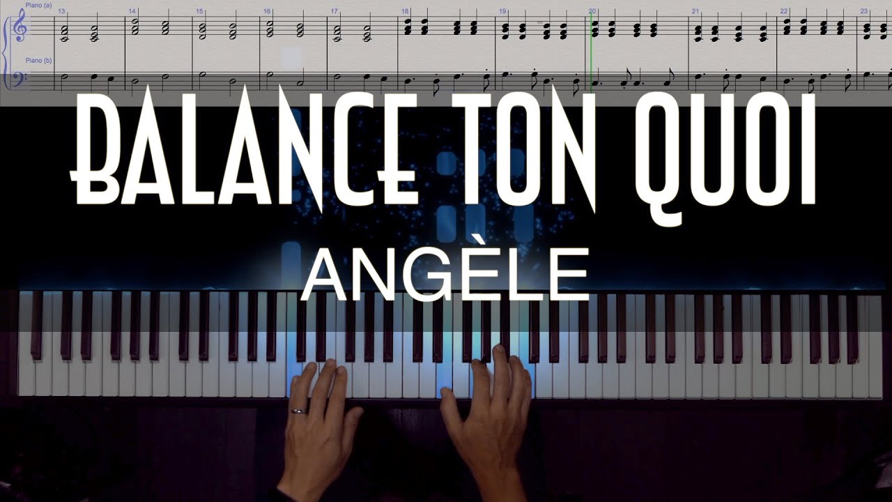 Balance Ton Quoi - Angèle - les Tutos de Piano Facile - YouTube
