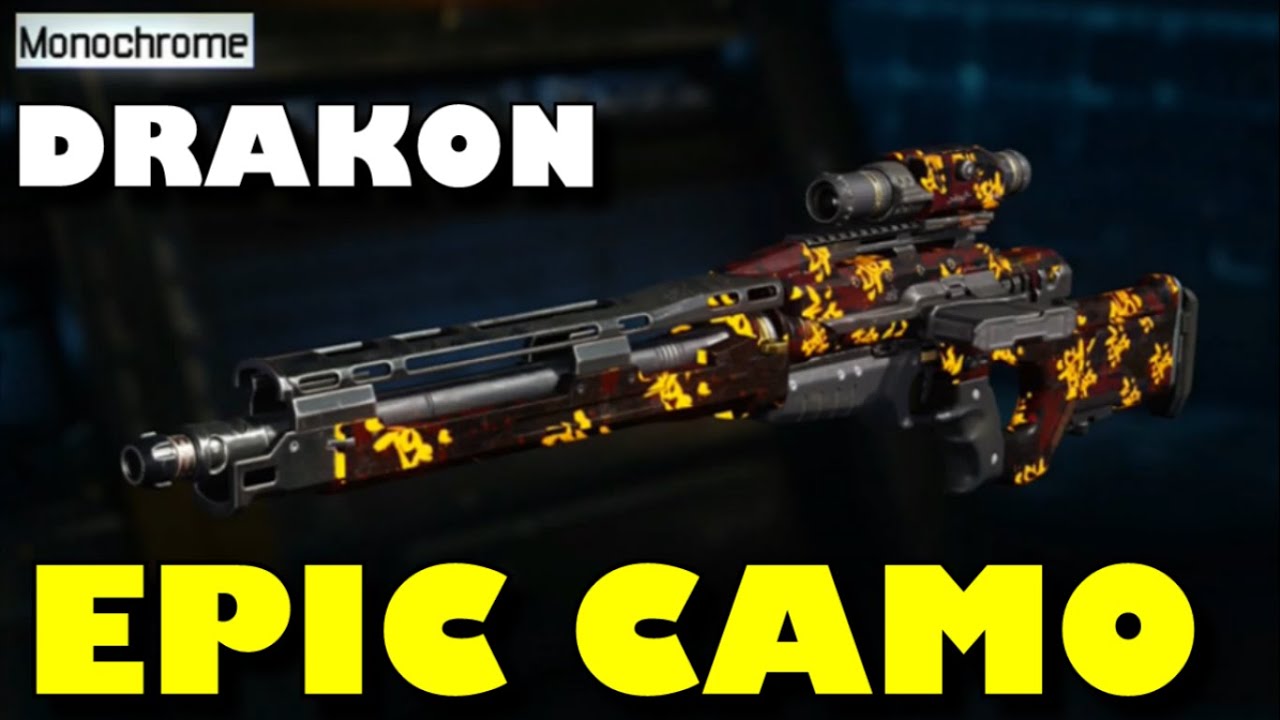 Black Ops 3 - EPIC Camo for Drakon! (Monochrome) - YouTube