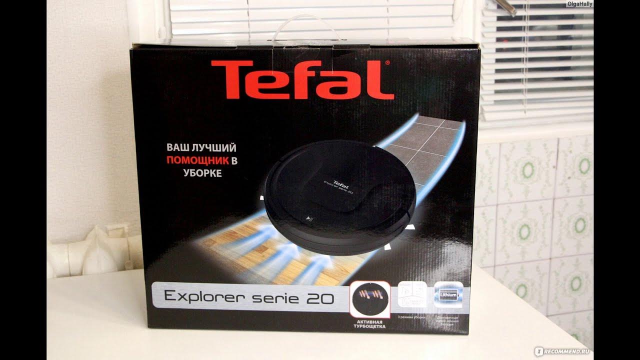 Обзор на Робот-пылесос Tefal X-plorer Serie 20 RG6871WH - YouTube