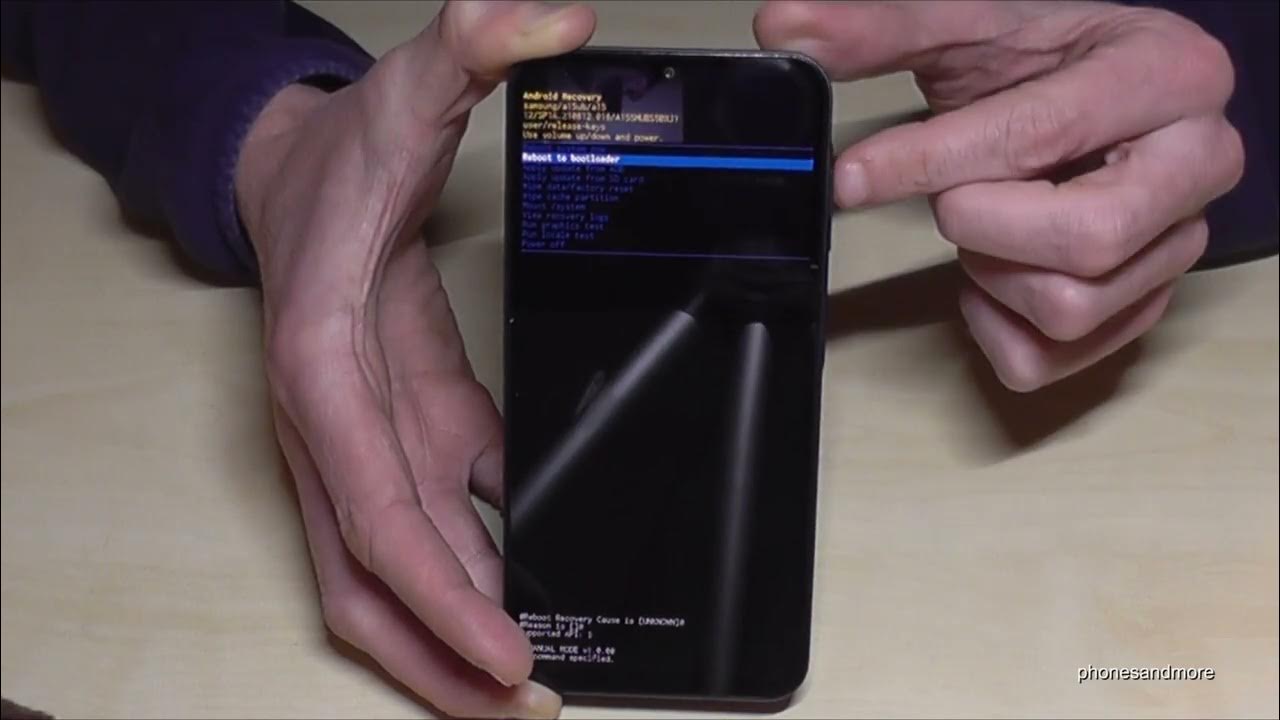 Samsung Galaxy A15: How to make a factory data reset (hardreset) with the buttons? - YouTube