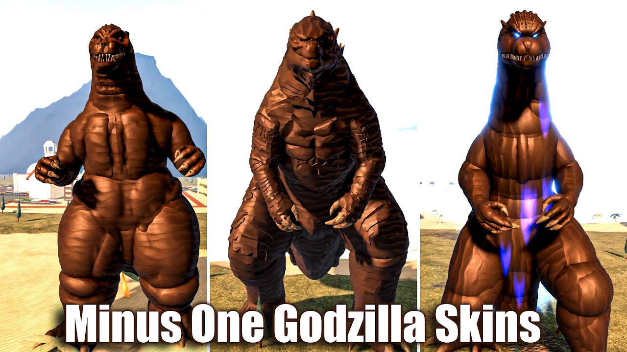 Godzilla Minus One Skins On Godzillas | Kaiju Universe - YouTube