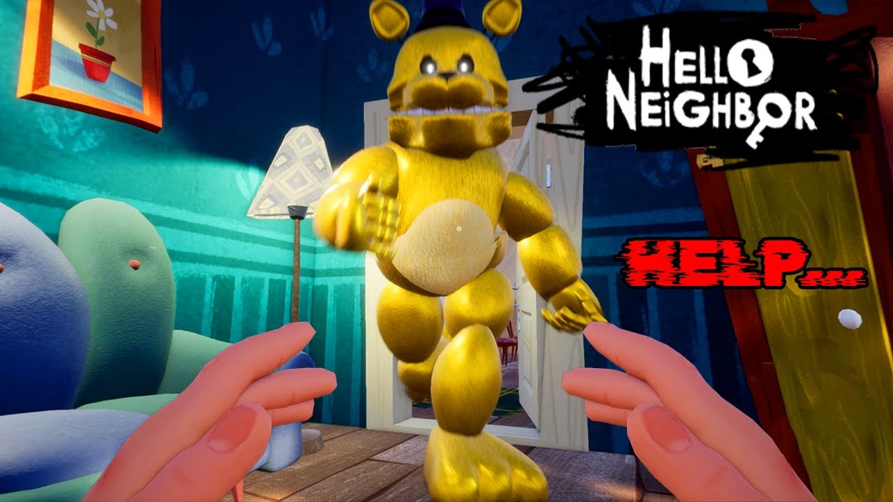 FAST FREDBEAR IN HELLO NEIGHBOR!? " My name is BARRY ALLEN " - YouTube