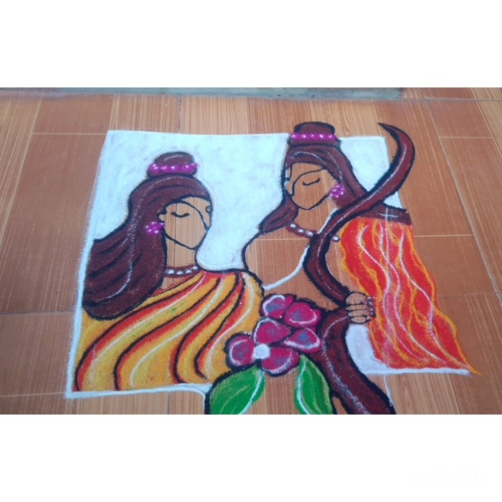 easy shree ram rangoli |how to make ramji simple and creative rangoli ...
