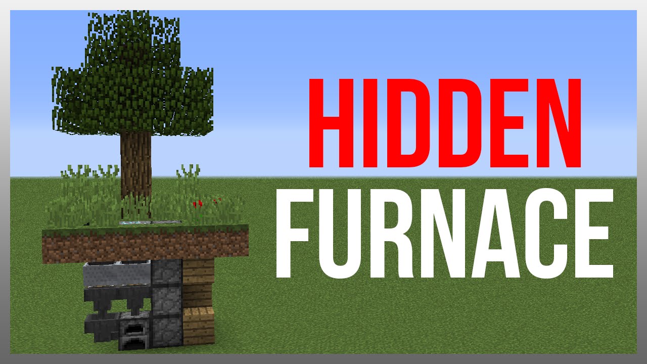 Minecraft 1.12: Redstone Tutorial - Hidden Furnace System! - YouTube