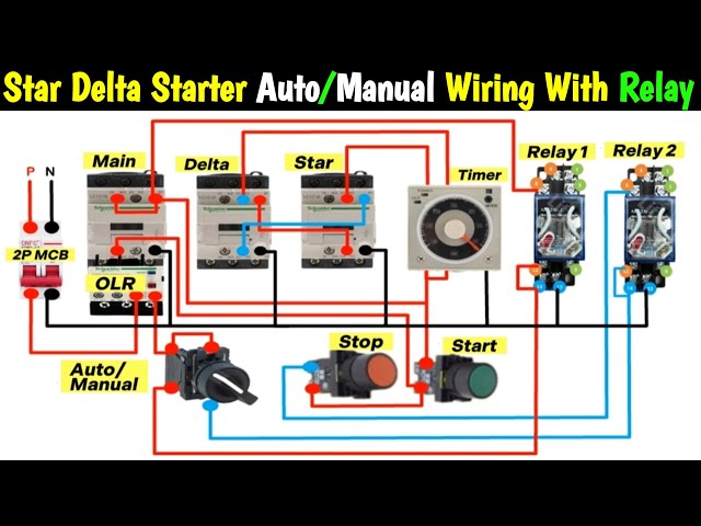 Star Delta Starter Motor Control With Circuit Diagram Manual ...