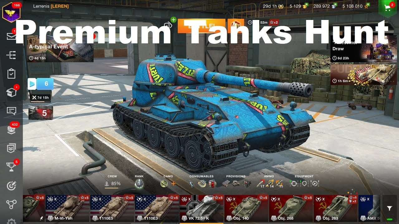 Fighting for 2 Free Premium Tanks and Premium Tank Container II! - Live ...