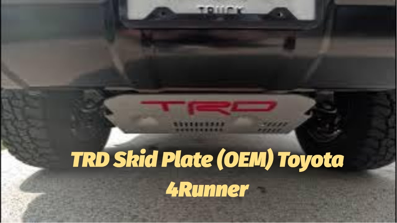 TRD Skid Plate (OEM) Toyota 4Runner - YouTube
